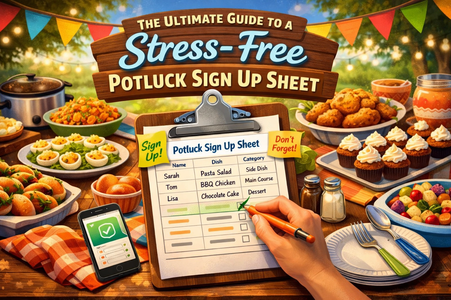 The Ultimate Guide to a Stress-Free Potluck Sign Up Sheet - TimeToSignUp